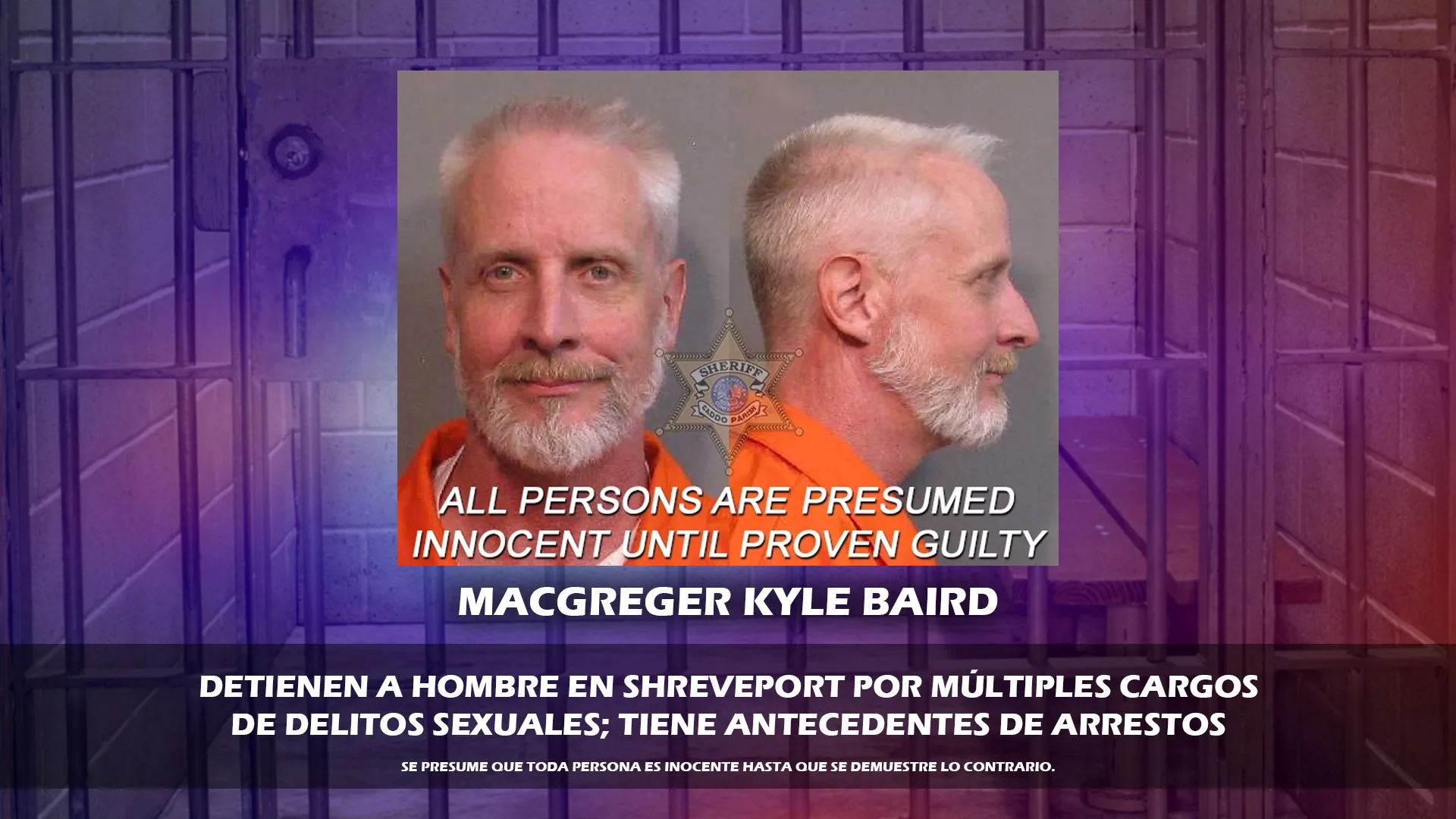 Arrestado por Múltiples Cargos de Delitos Sexuales